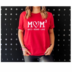 Mom 3 Shirt, Mothers Day Gift for Mom, Mom of Three Shirt, Mom Shirt ...