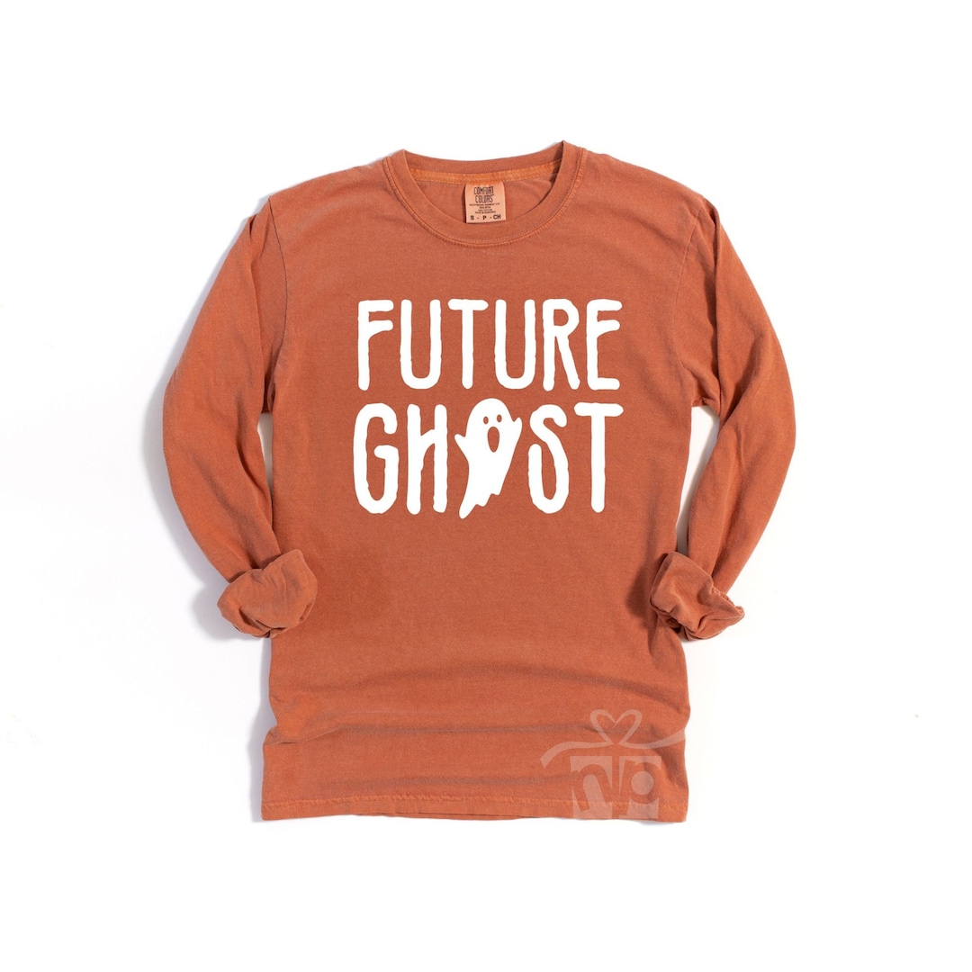 Future Ghost Retro Halloween Comfort Colors, Future Ghost Long Sleeve ...
