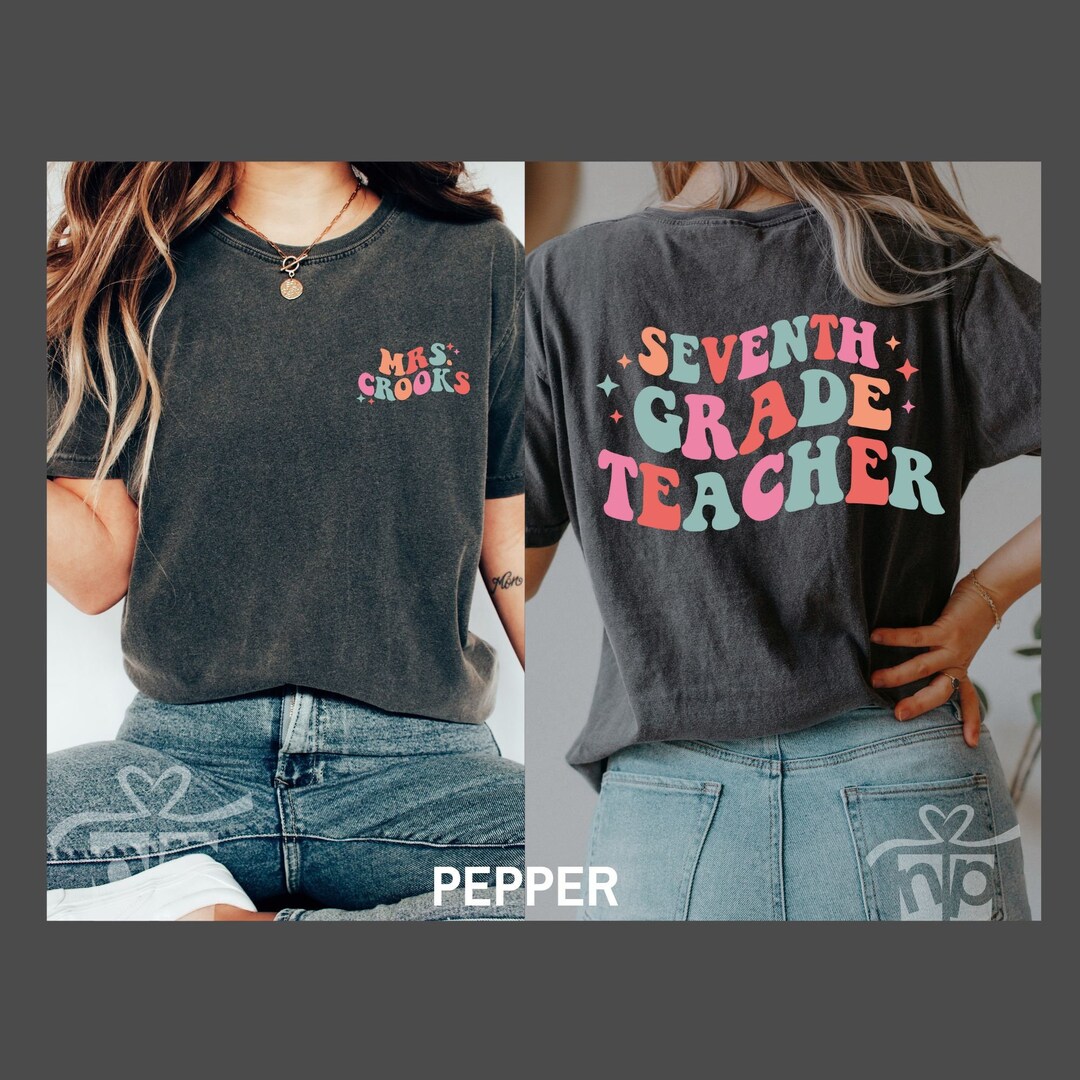 Seventh Grade Teacher Shirt, 7th Grade Teacher Shirt, Seventh Grade T ...