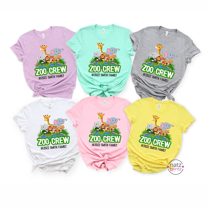 Zoo Crew Shirt, Family Matching Shirts, Zoo Trip Shirt, Safari Shirts ...