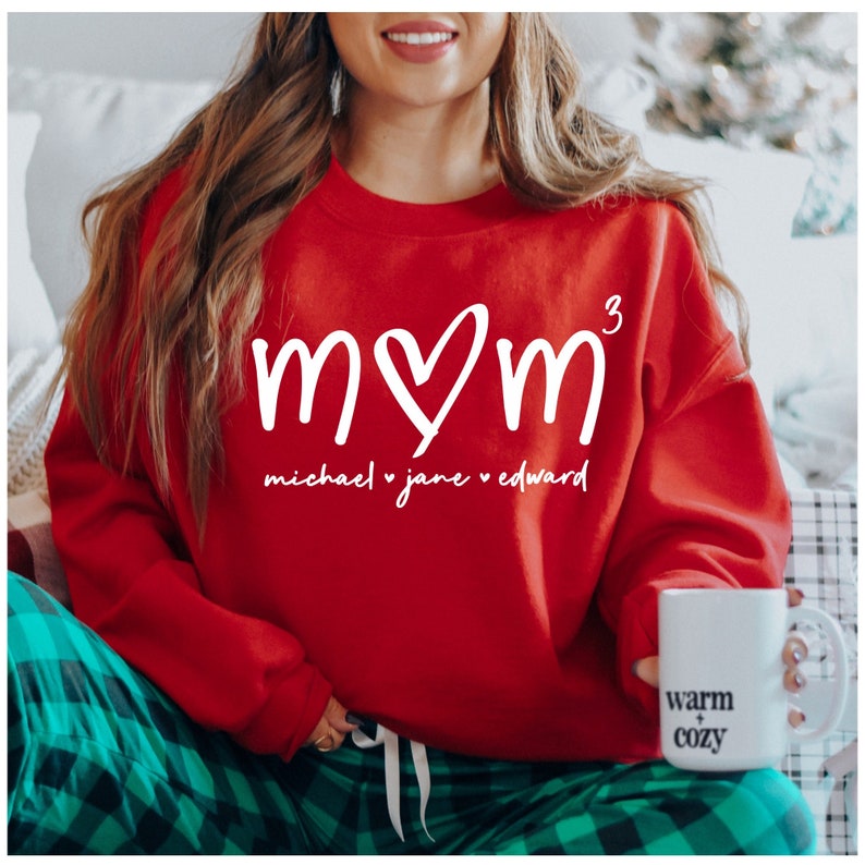 Mom 3 Shirt Mom Sweatshirt Mom of Three Sweatshirt Mom - Etsy