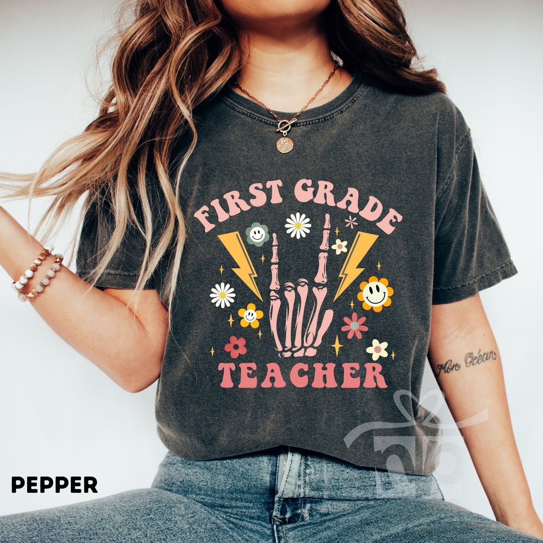 First Grade Teacher Shirt, 1st Grade Teacher Shirt, First Grade T-shirt ...