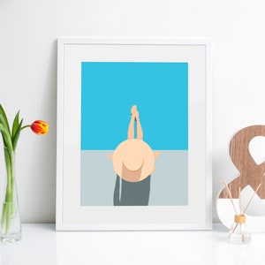Girl at Pool Digital Download Printable Art Poster Home - Etsy