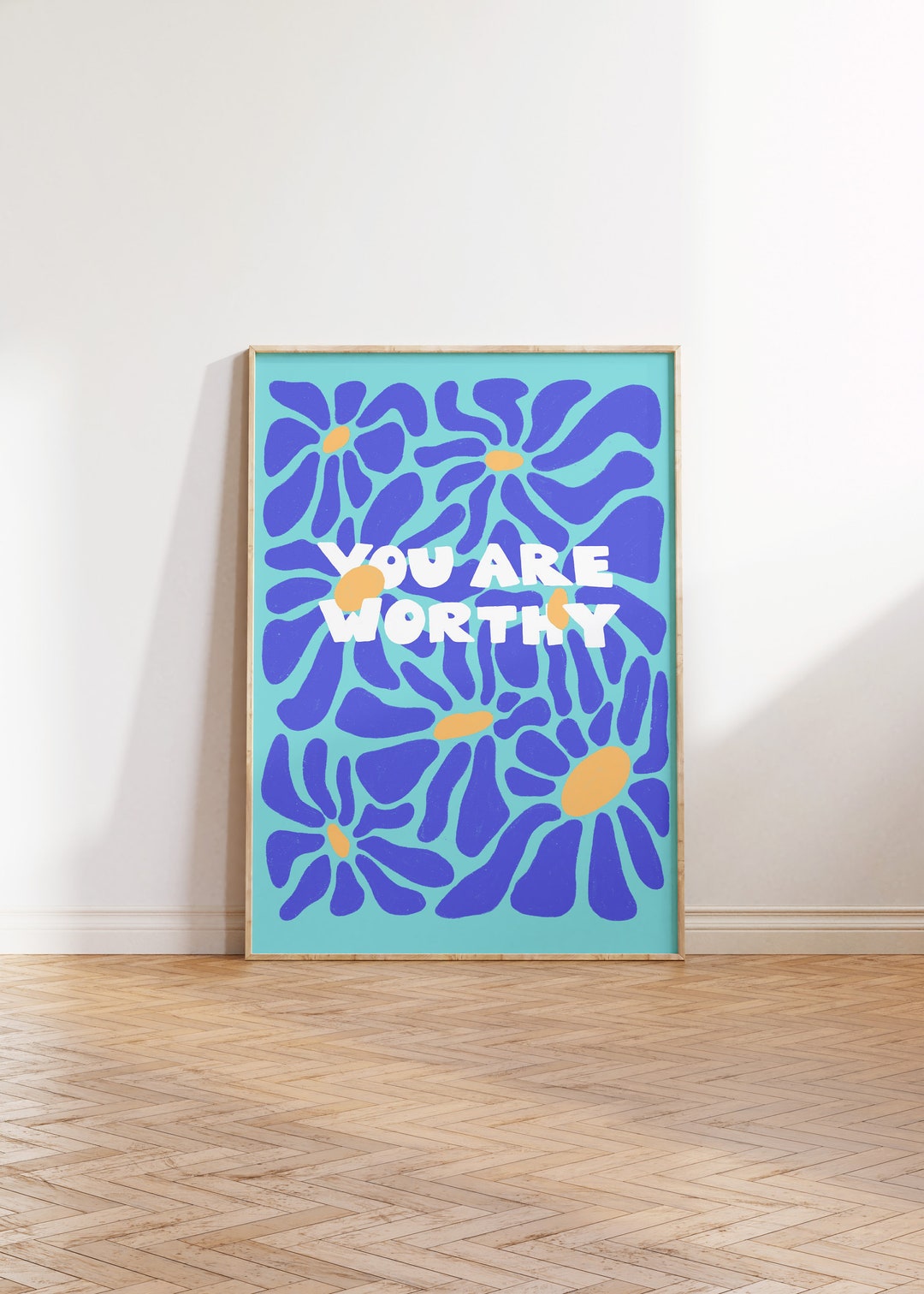 You Are Worthy Illustration Art Print Digital Download, Poster, Wall ...