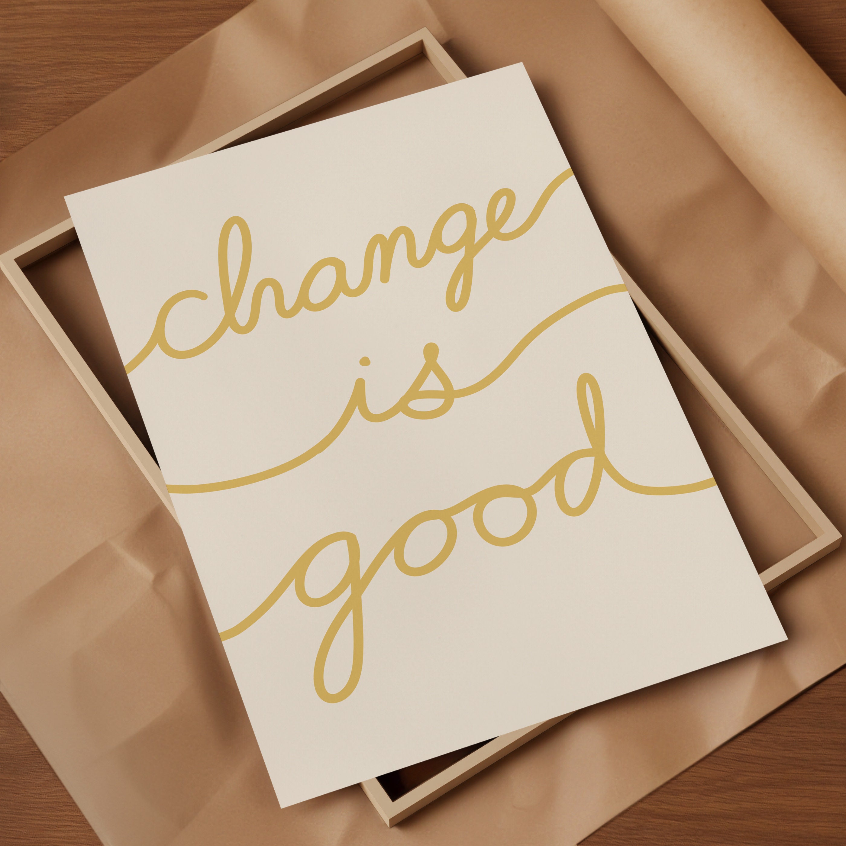 Change is Good Typography Art Print Poster Wall Art Home Decor Digital ...