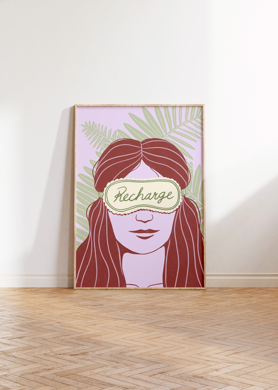 Recharge Illustration Print Digital Download, Poster, Wall Art, Home ...