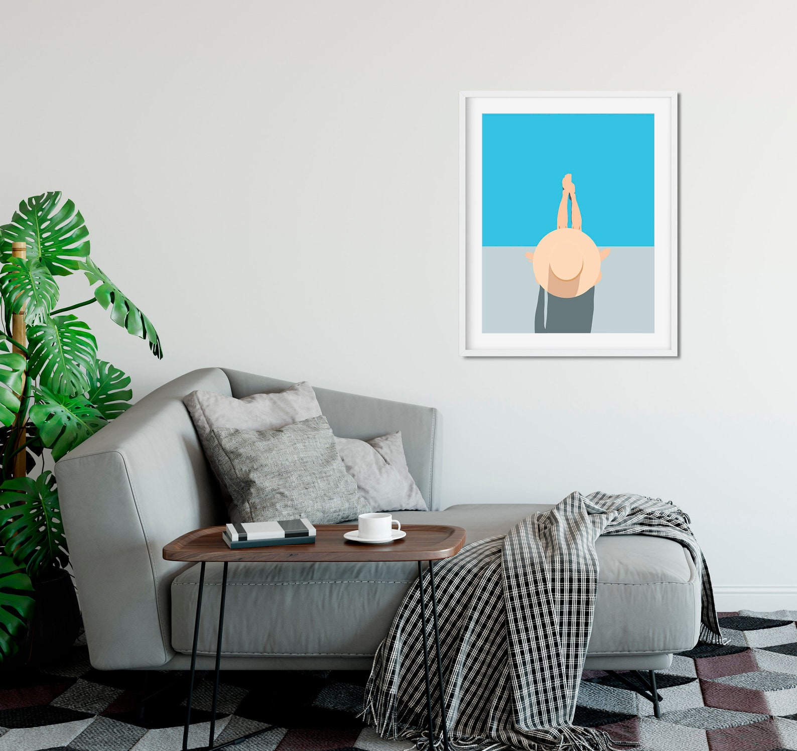 Girl at Pool Digital Download Printable Art Poster Home - Etsy