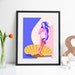 Birth of Venus Poster Trendy Wall Art Print Modern Room Decor Pink ...