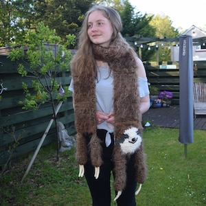 Sloth Scarf - Crochet PATTERN - Etsy UK