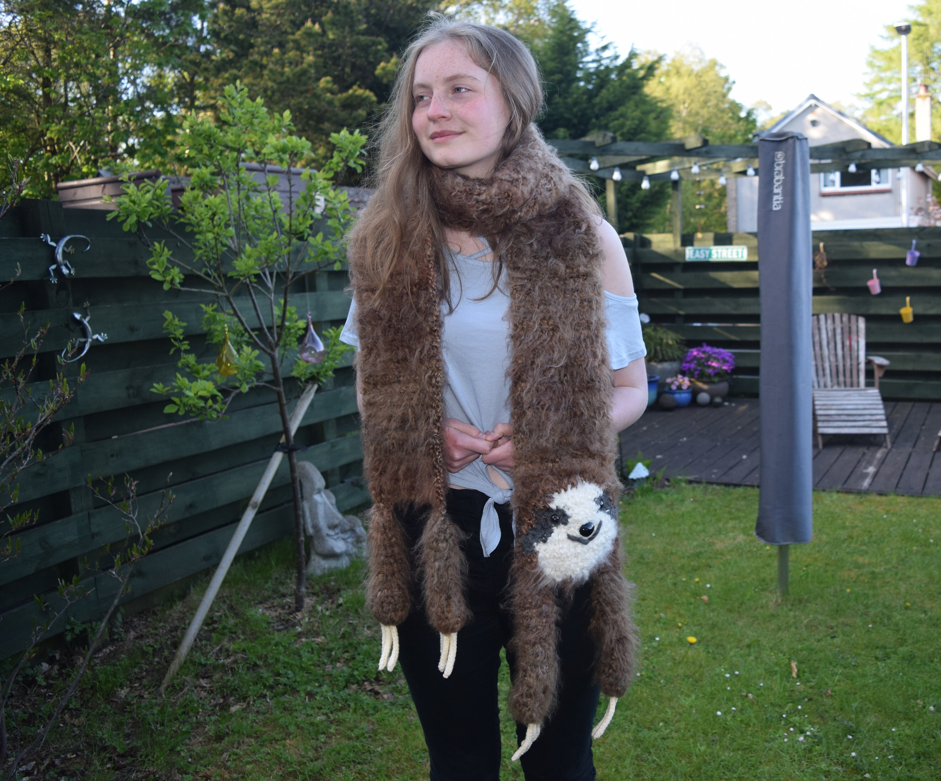 Sloth Scarf Crochet PATTERN - Etsy