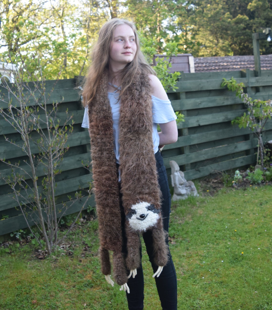 Sloth Scarf Crochet PATTERN - Etsy