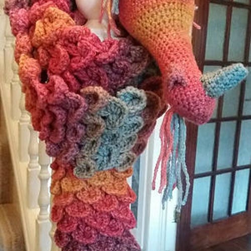 Dragon Scarf Crochet PATTERN - Etsy