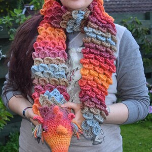 Dragon Scarf - Crochet Pattern - Etsy