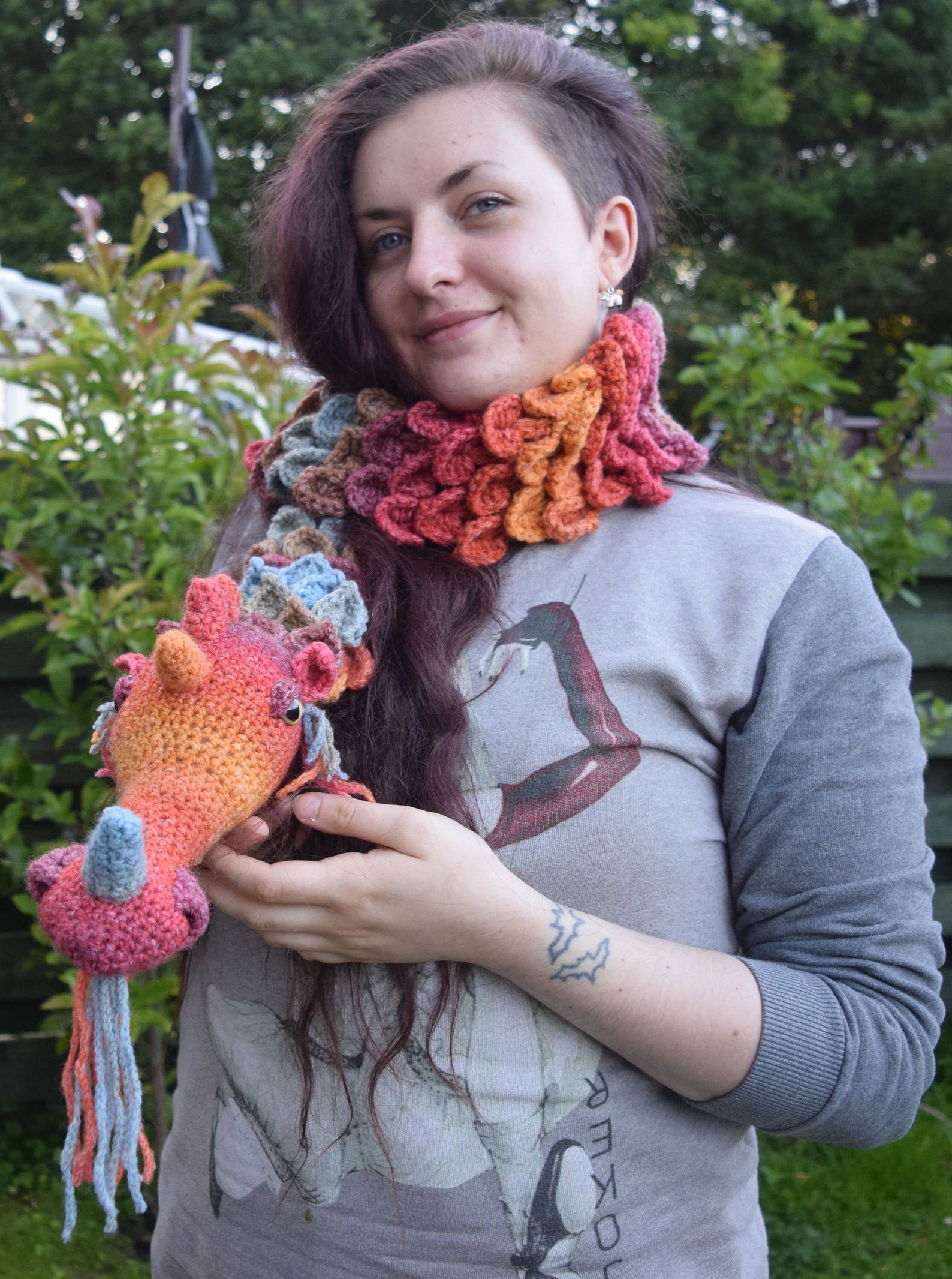 Dragon Scarf - Crochet Pattern - Etsy