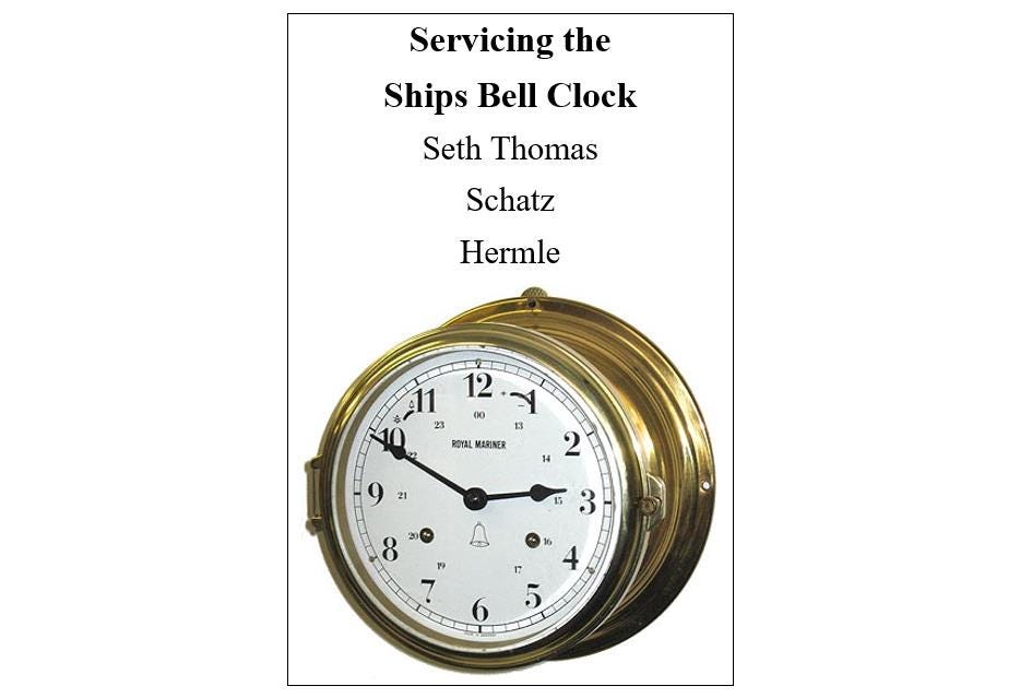 Servicing the Ship's Bell Clock - Etsy