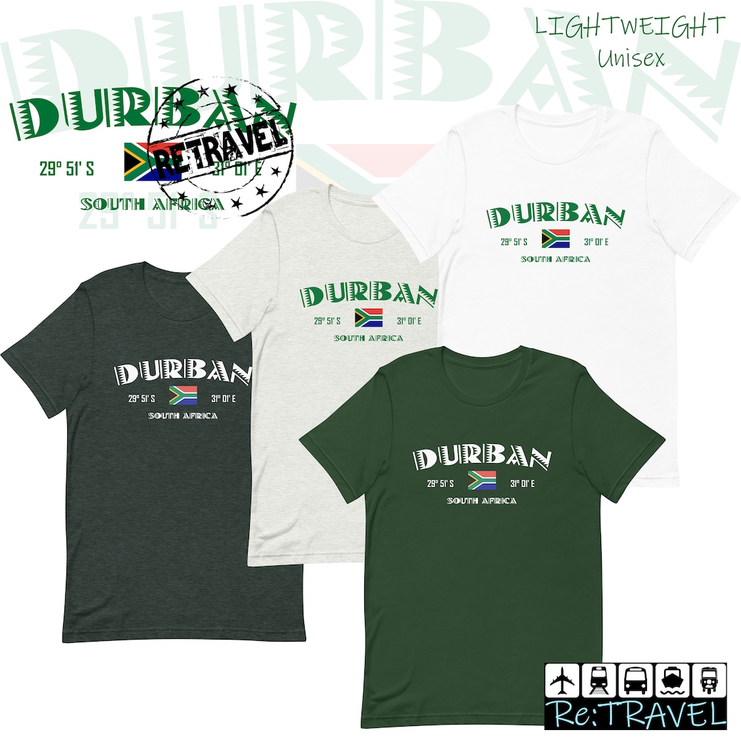 DURBAN South Africa Travel Shirt South Africa Shirt, SA Souvenir South ...