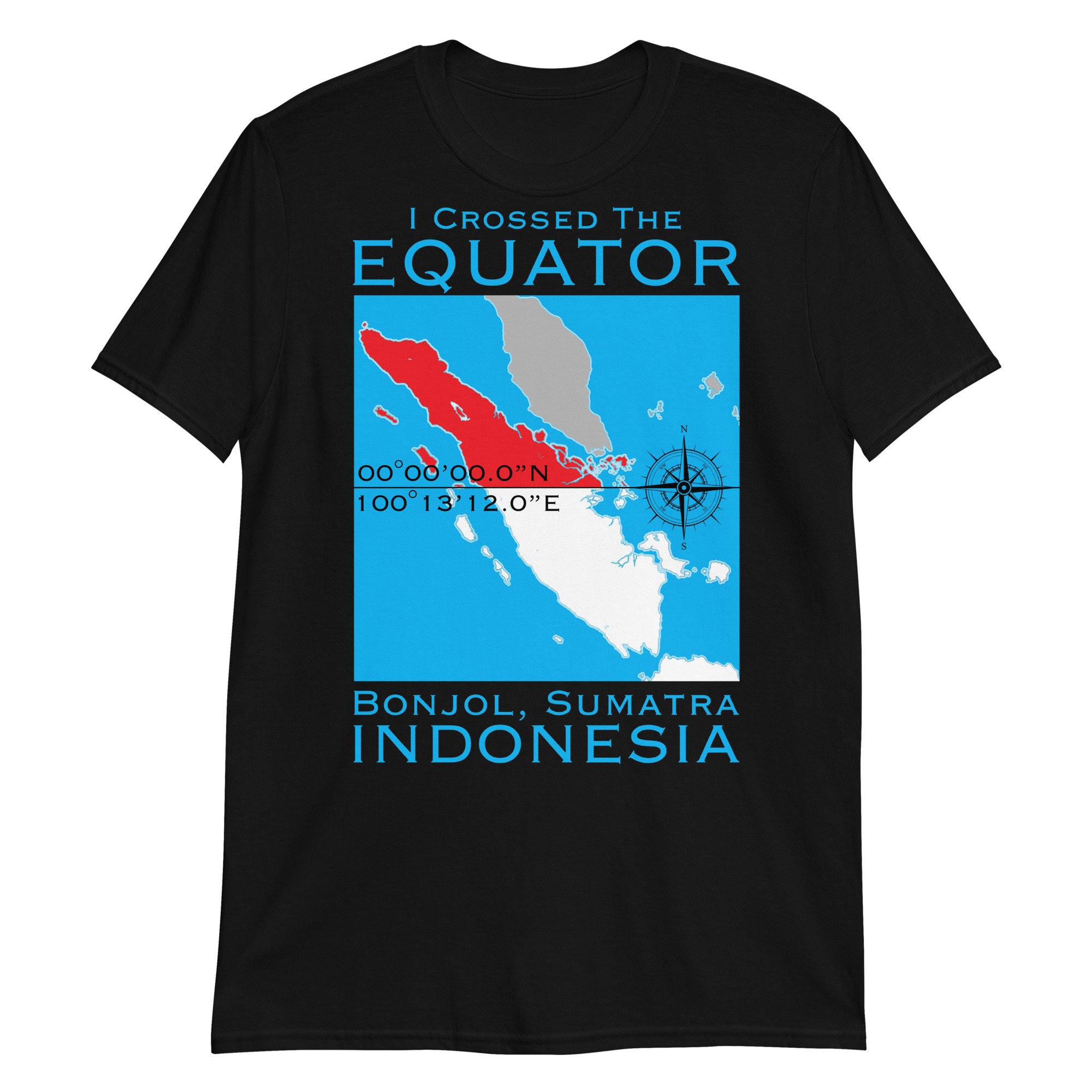 EQUATOR Crossing BONJOL SUMATRA Indonesia Shirt Indonesia Map Indonesia ...