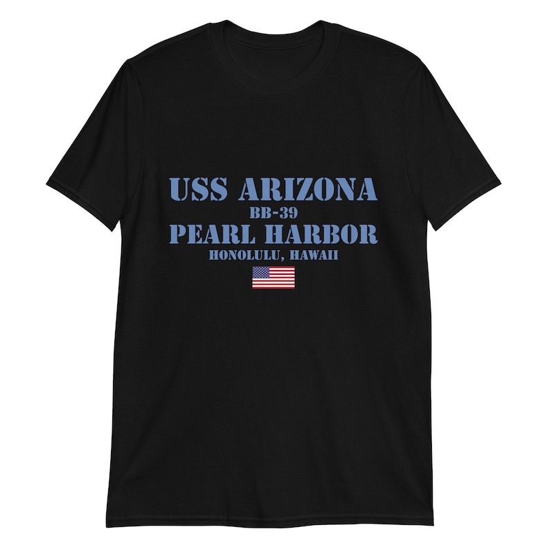 USS Arizona Pearl Harbor Patriotic Shirt, Honolulu Hawaii Shirt ...