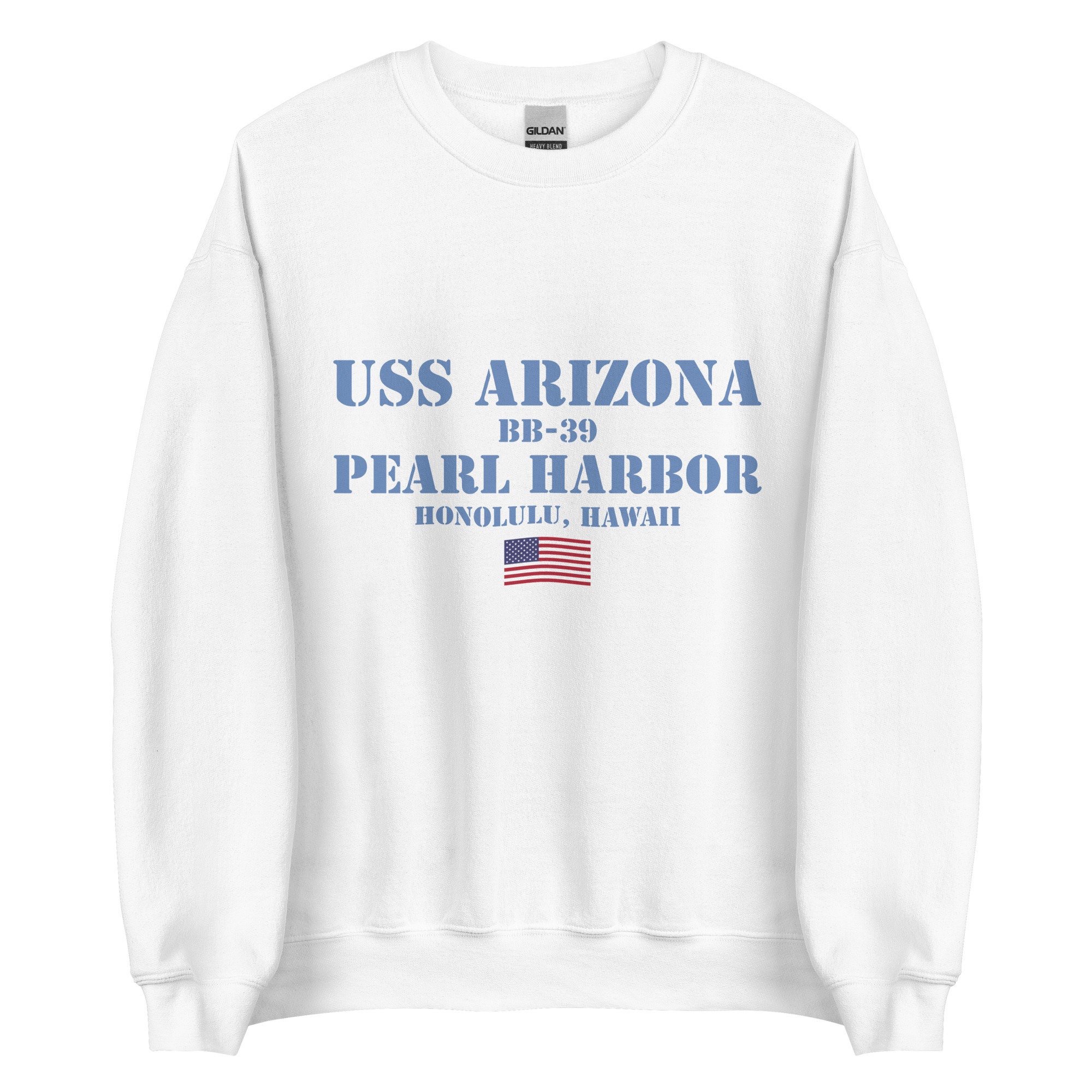 USS Arizona Pearl Harbor Honolulu Hawaii Sweatshirt, Hawaiian ...