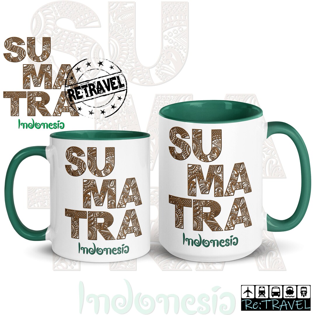 SUMATRA Indonesia Batik Coffee Mug Indonesia Gift, Sumatra Indonesia ...