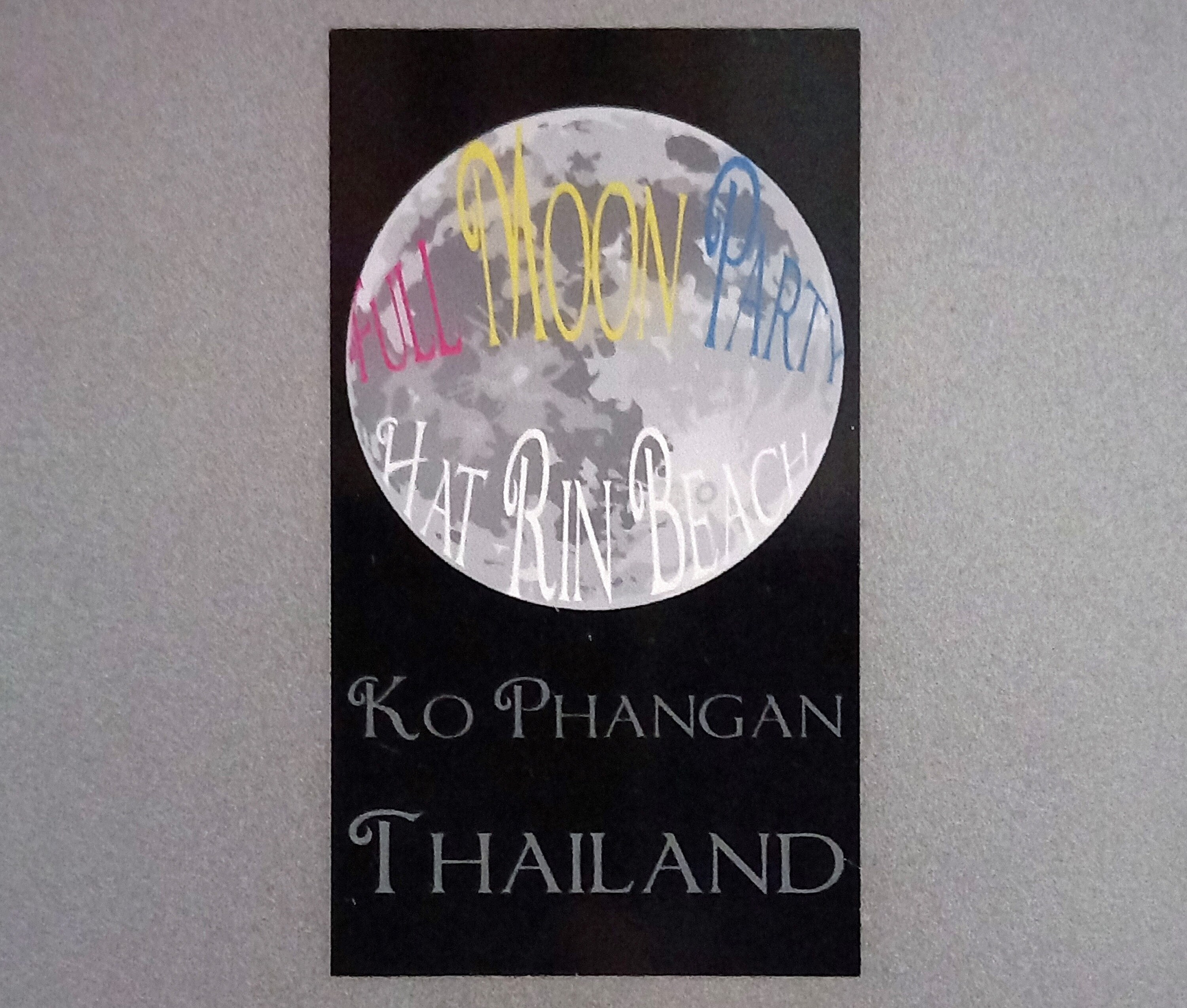 THAILAND Full Moon Party Hat Rin Beach Flexible Fridge - Etsy