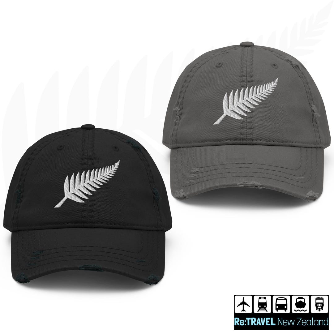 NEW ZEALAND Silver Fern Distressed Dad Hat NZ Gift New Zealand Gift Nz ...