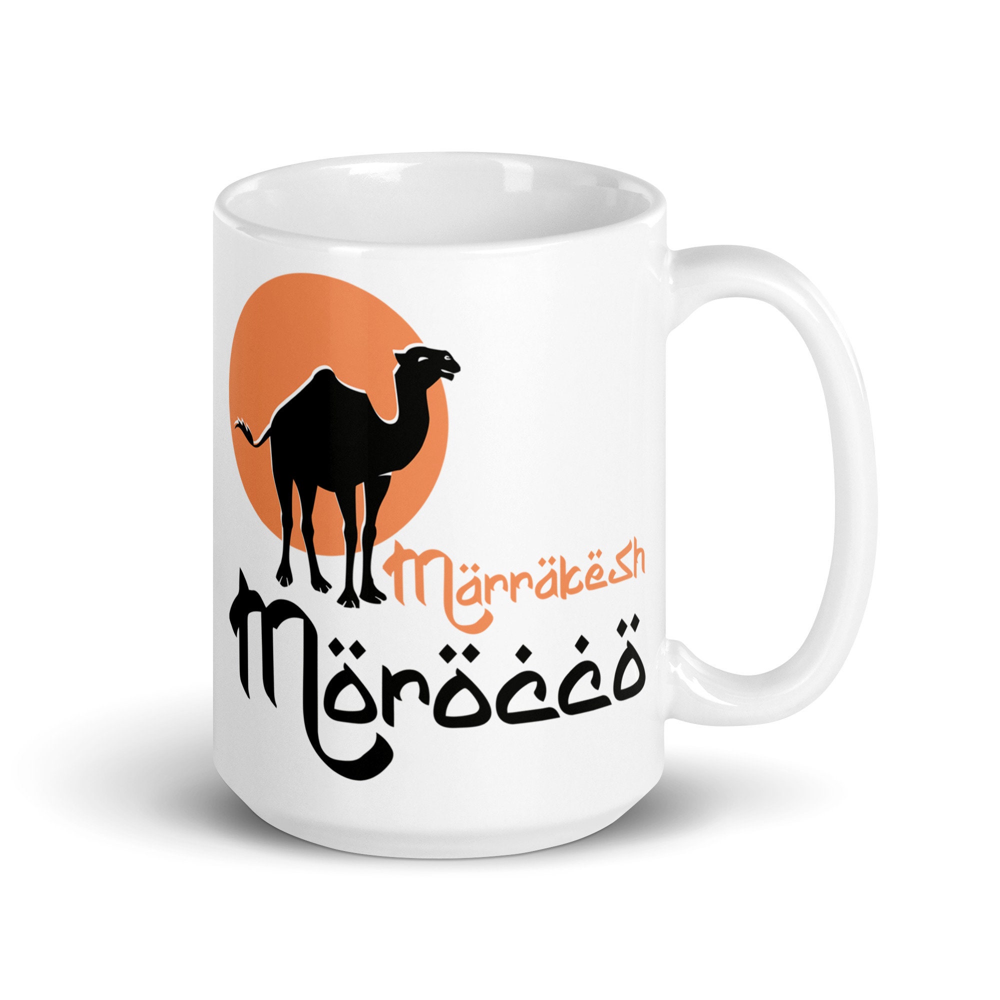 MARRAKESH Morocco Mug, Atlas Mountains Maroc Camel Mug, Marrakesh Mug ...
