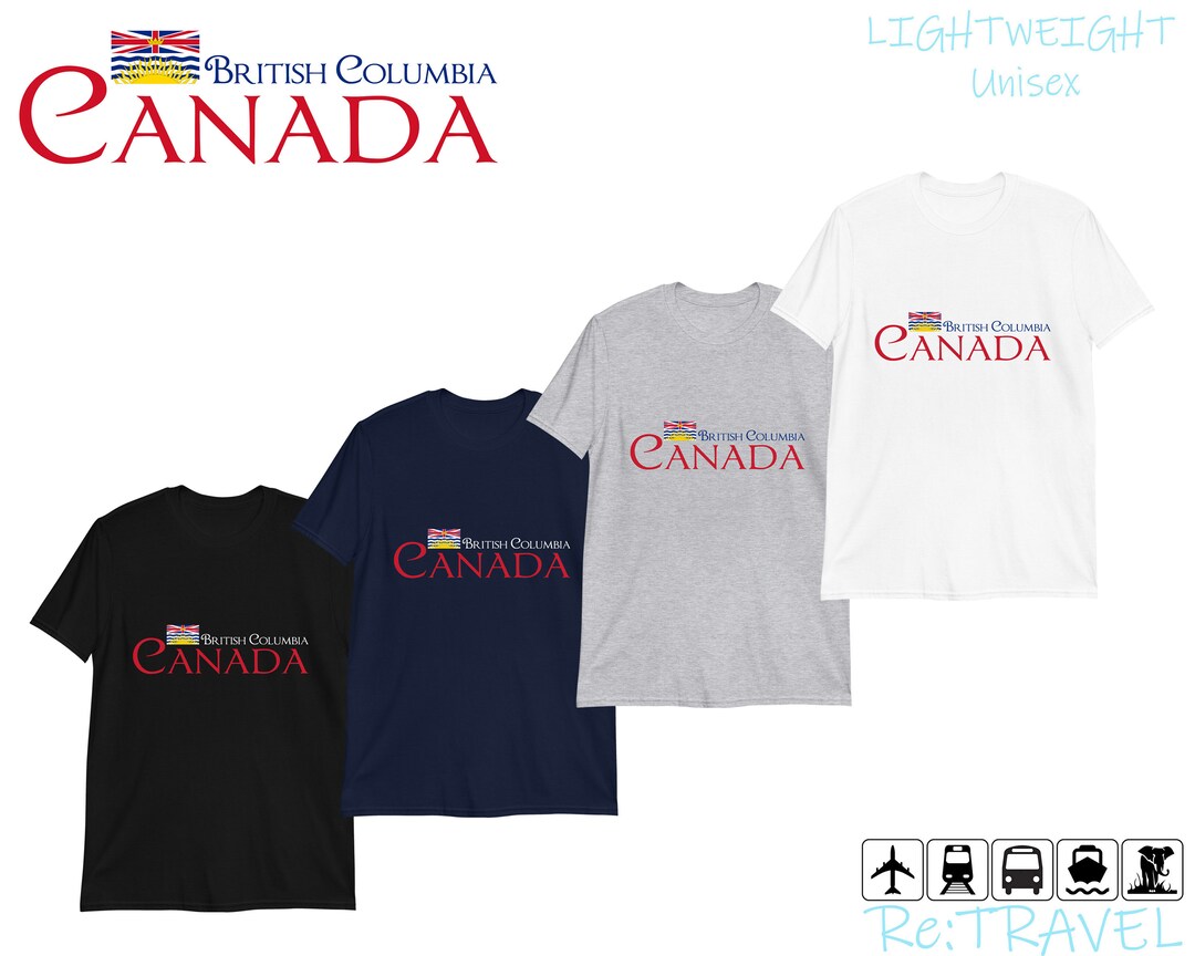 BRITISH COLUMBIA Canada Shirt, BC Shirt, British Columbia Flag, B C ...
