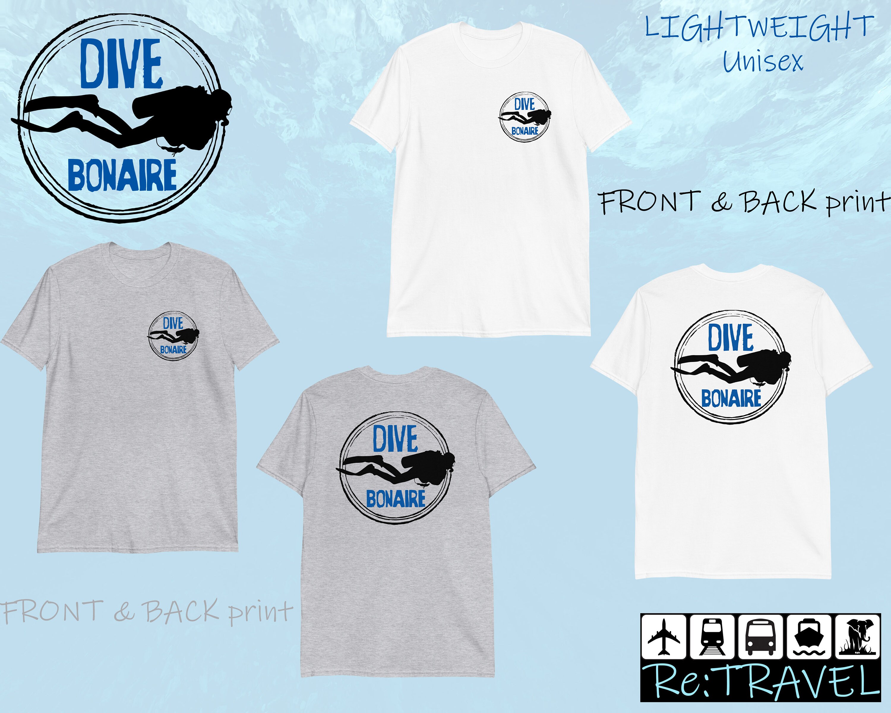 BONAIRE Scuba Diving Gifts Scuba Gift Scuba Diving Shirt - Etsy