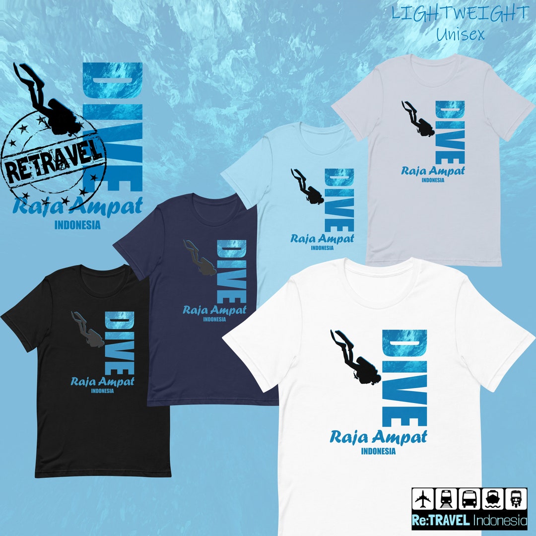 RAJA AMPAT Indonesia Scuba Diving Shirt Scuba Gift T-shirt Scuba Diving ...
