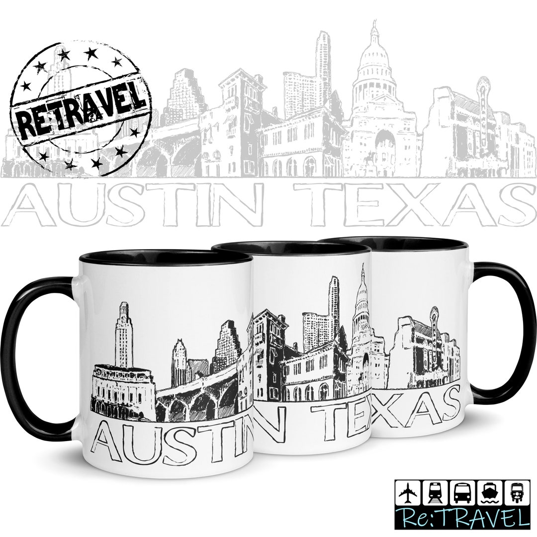 AUSTIN Texas City Skyline Coffee Mug Moving Away Gift Travel Mug, Expat ...