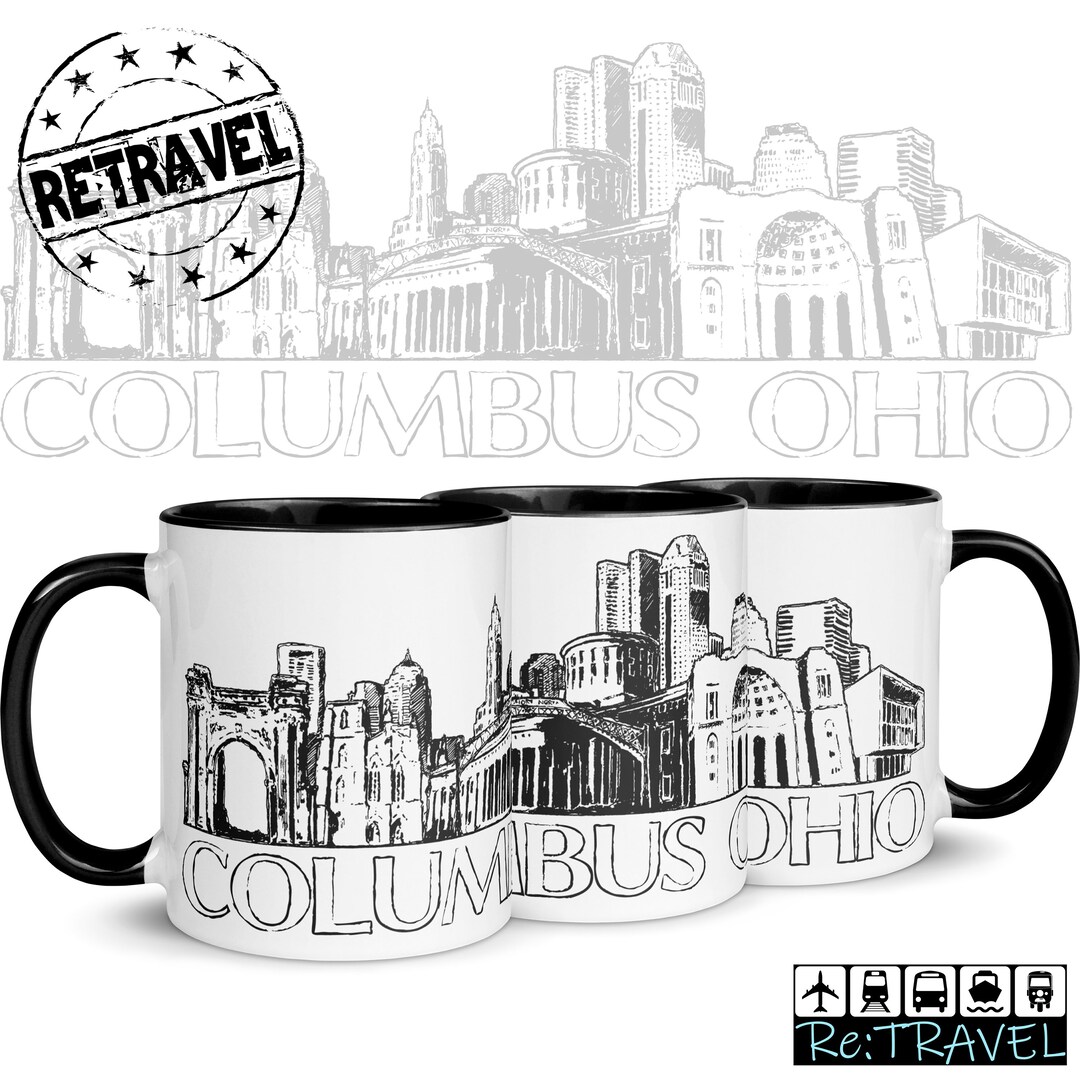 COLUMBUS Ohio City Skyline Coffee Mug Moving Away Gift, Expat Gift ...