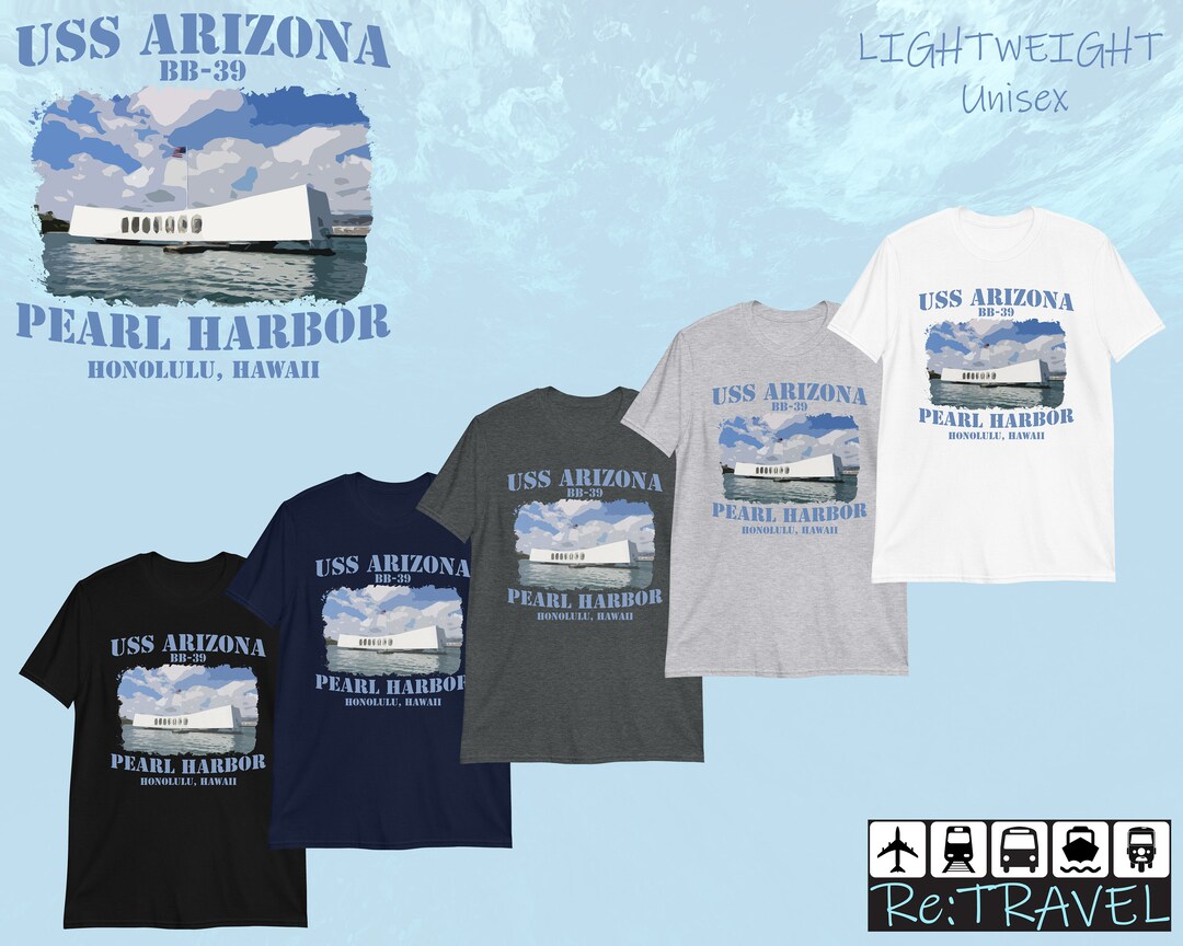 USS Arizona Pearl Harbor Shirt, Honolulu Hawaii Shirt, Hawaiian Shirt ...