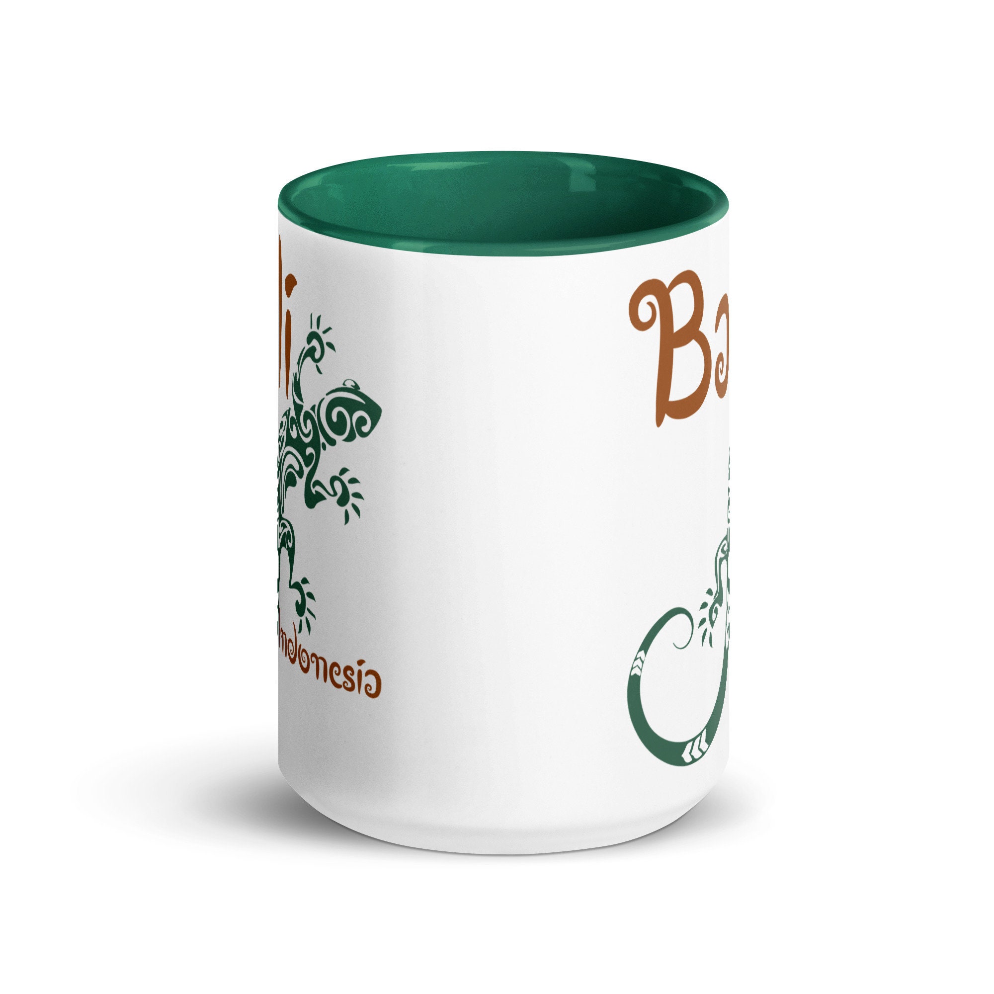 BALI Indonesia Souvenir Gecko Coffee Mug, Indonesian Batik Travel Mug ...