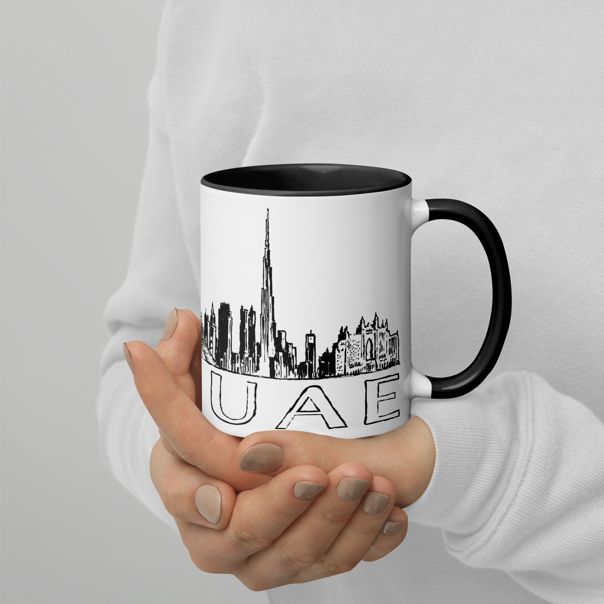 DUBAI United Arab Emirates Skyline Coffee Mug UAE Souvenir Coffee Lover ...