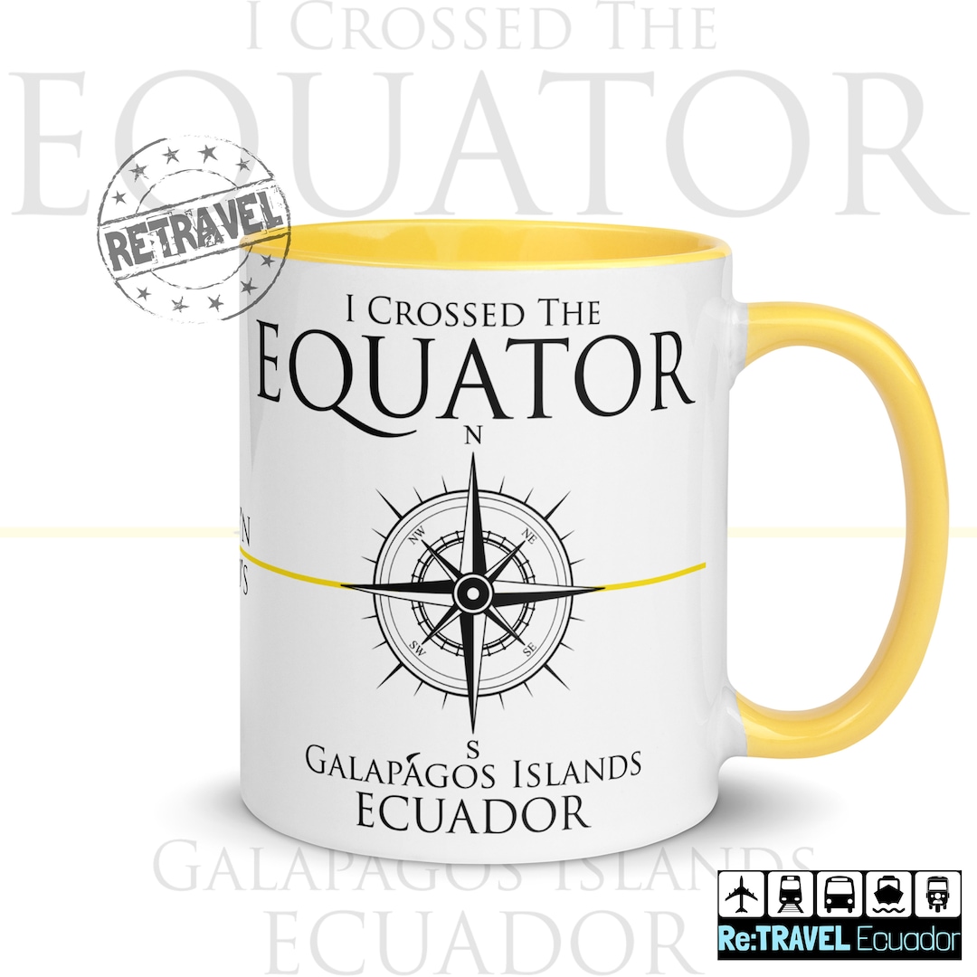 GALAPAGOS Ecuador Equator Mug, Equator Crossing Mug, Ecuador Mug ...