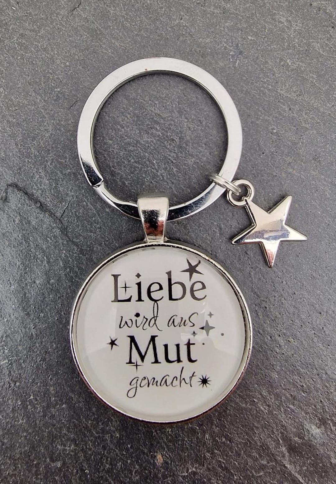 Keychain 'love is Made of Courage' - Etsy