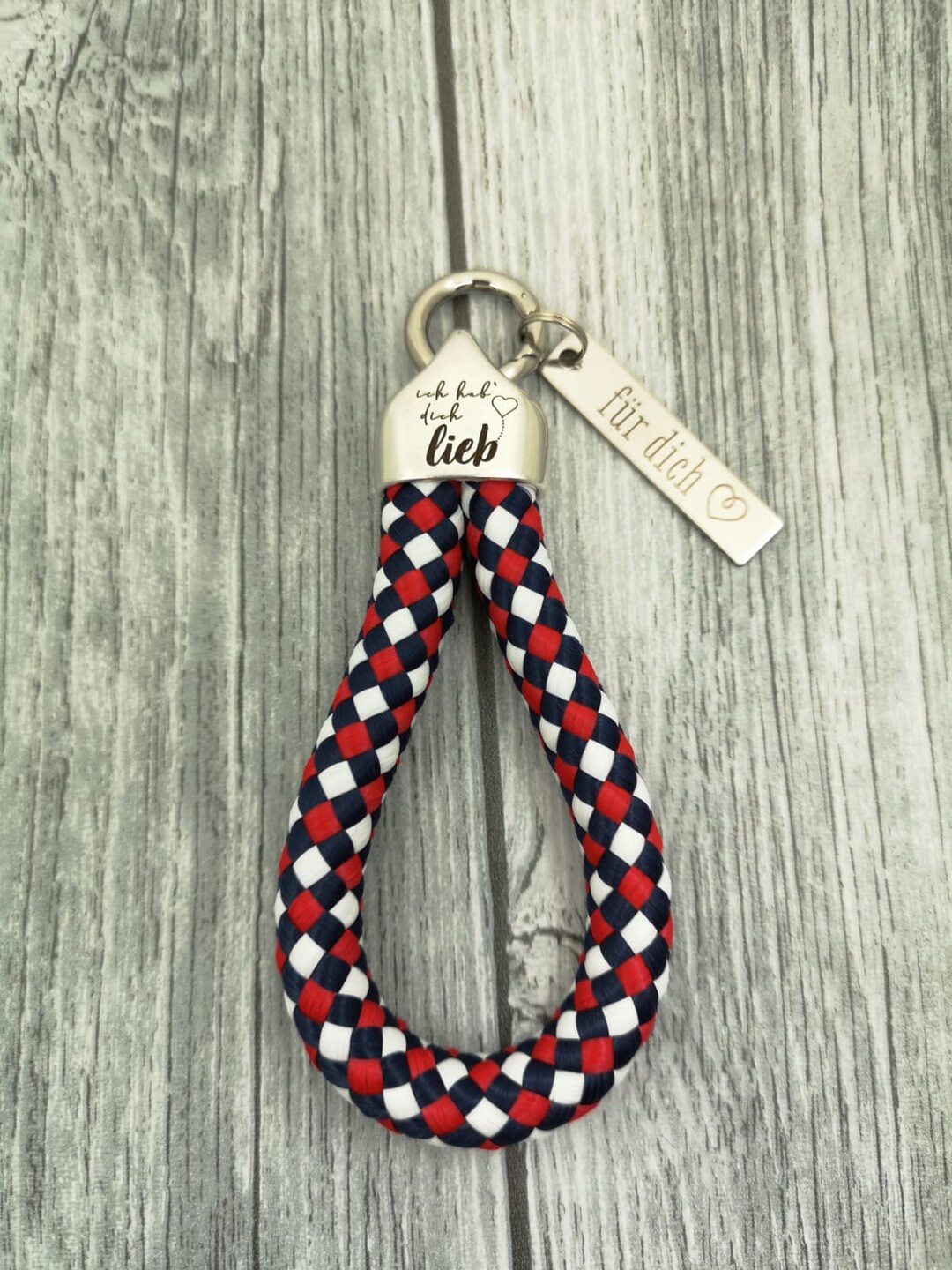 Keychain XL Made of Sailing Rope I Love You - Etsy UK