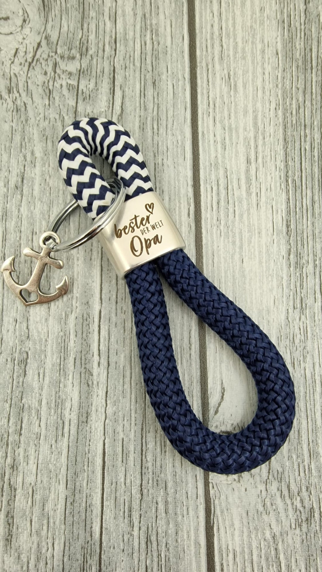 XXL Keychain Made of Sail Rope 'best Grandpa' - Etsy