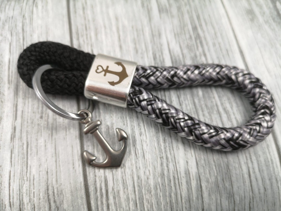 Keyring XXL Made of Sailing Rope Anchor - Etsy