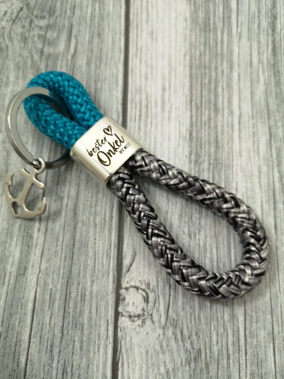 XXL Keychain Made of Sail Rope 'best Uncle' - Etsy