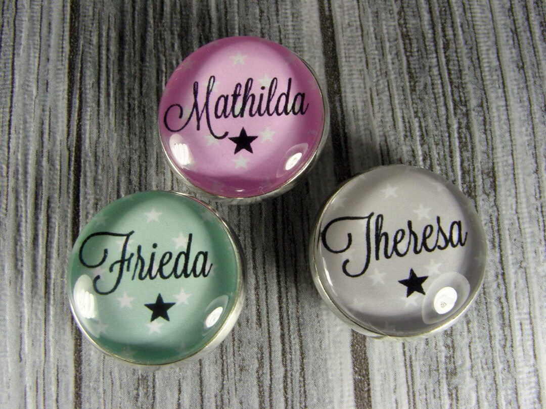 1 Push Button With Name - Etsy