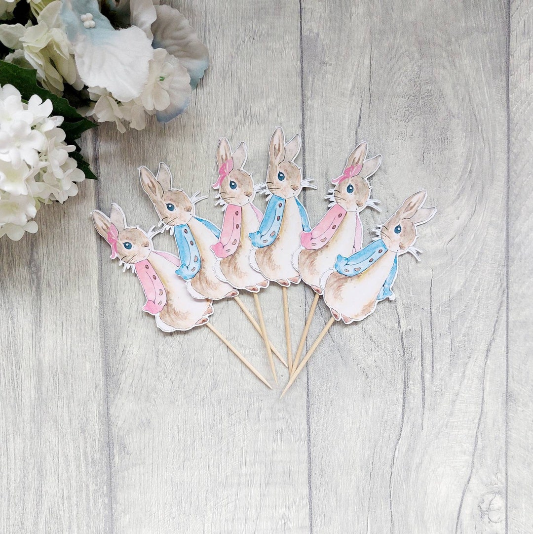 Peter Rabbit Cake Topper. Peter Rabbit Cupcake Toppers. Peter and ...