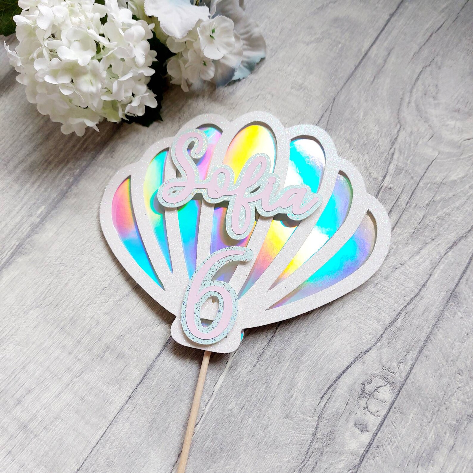 Mermaid Cake Topper. Mermaid Birthday Cake. Personalised Cake - Etsy