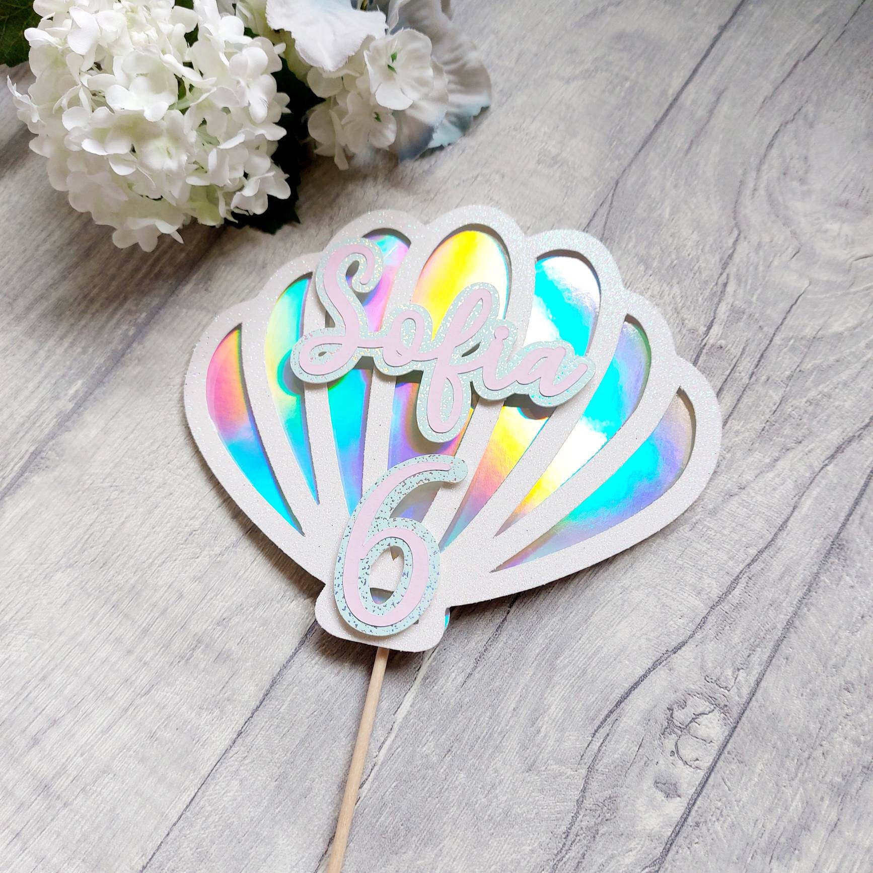 Mermaid Cake Topper. Mermaid Birthday Cake. Personalised Cake - Etsy