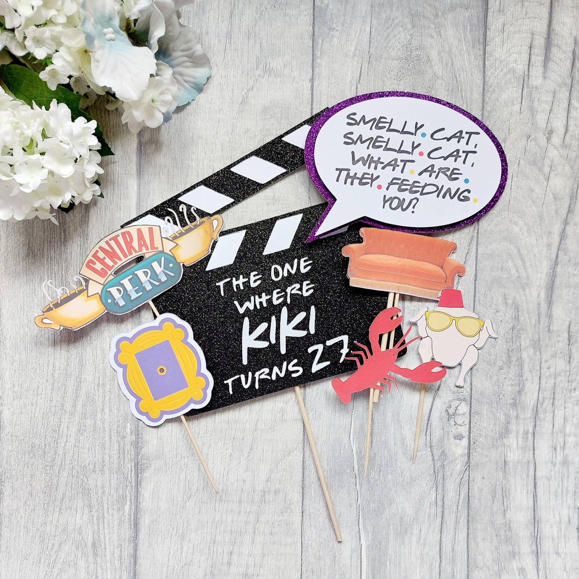 Friends Cake Topper. Friends Cake Topper Set. Cake Topper. - Etsy