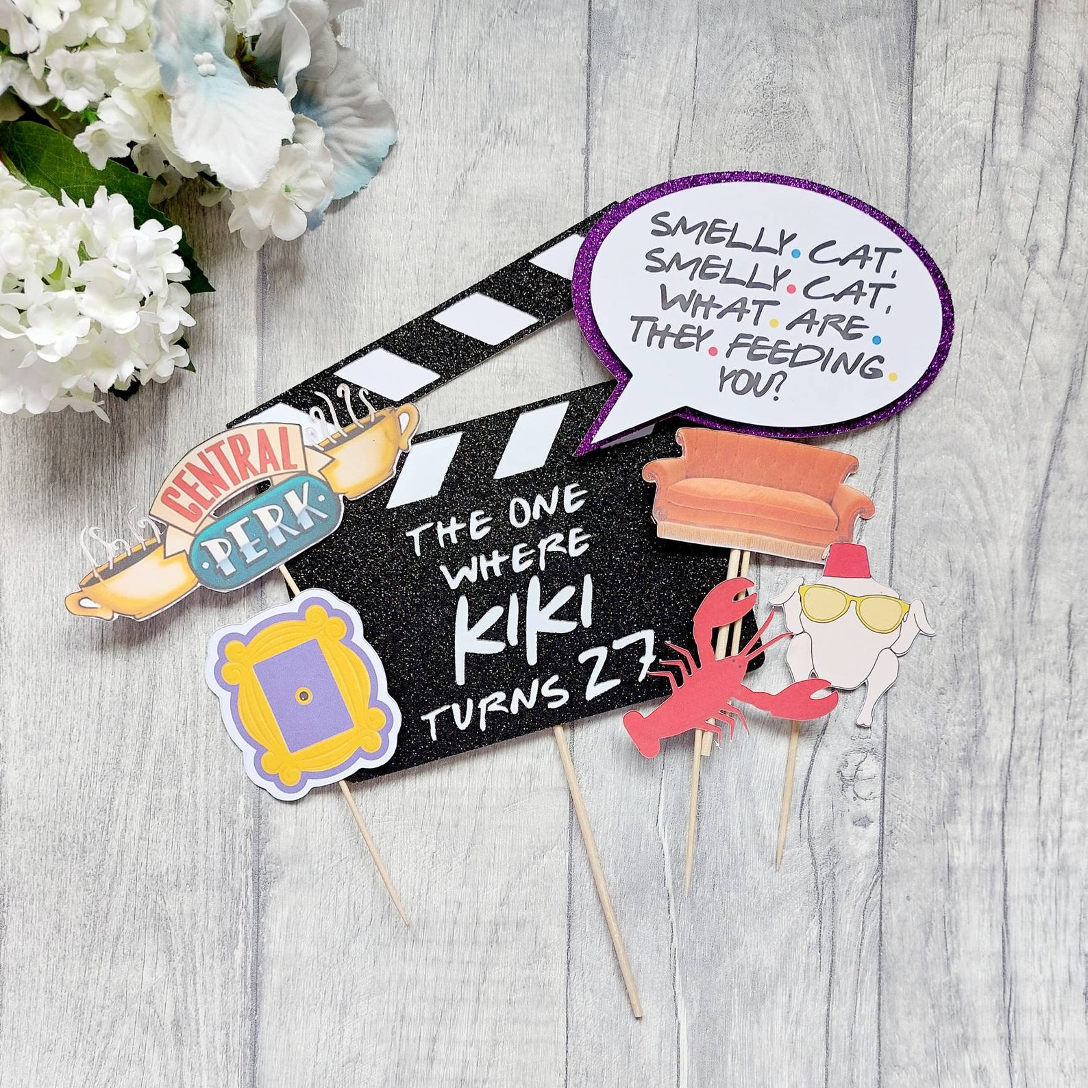 Friends Cake Topper. Friends Cake Topper Set. Cake Topper. - Etsy