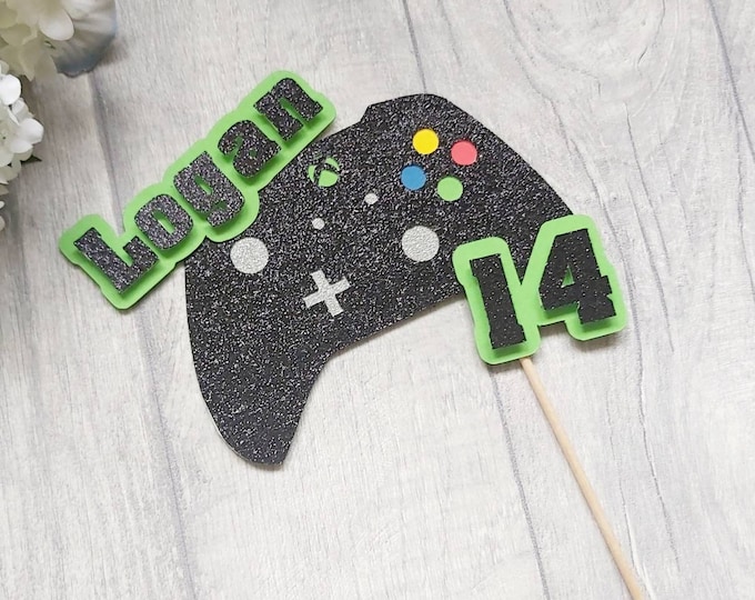 Xbox Cake Topper. Cake Topper. Gaming Cake Topper. Gamer Cake Topper ...