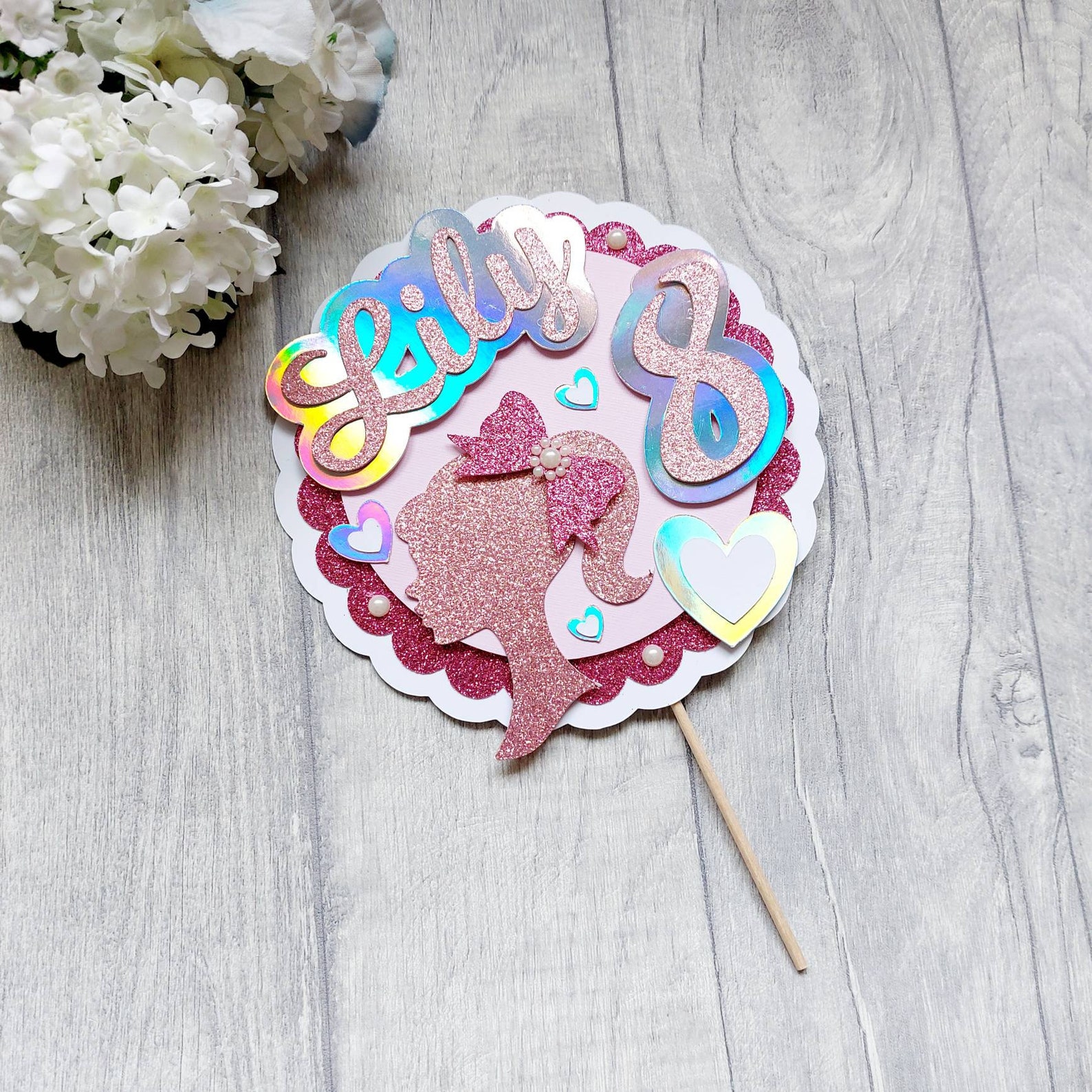 Barbie Cake Topper. Barbie Party Decor. Barbie Decorations. Cake Topper ...