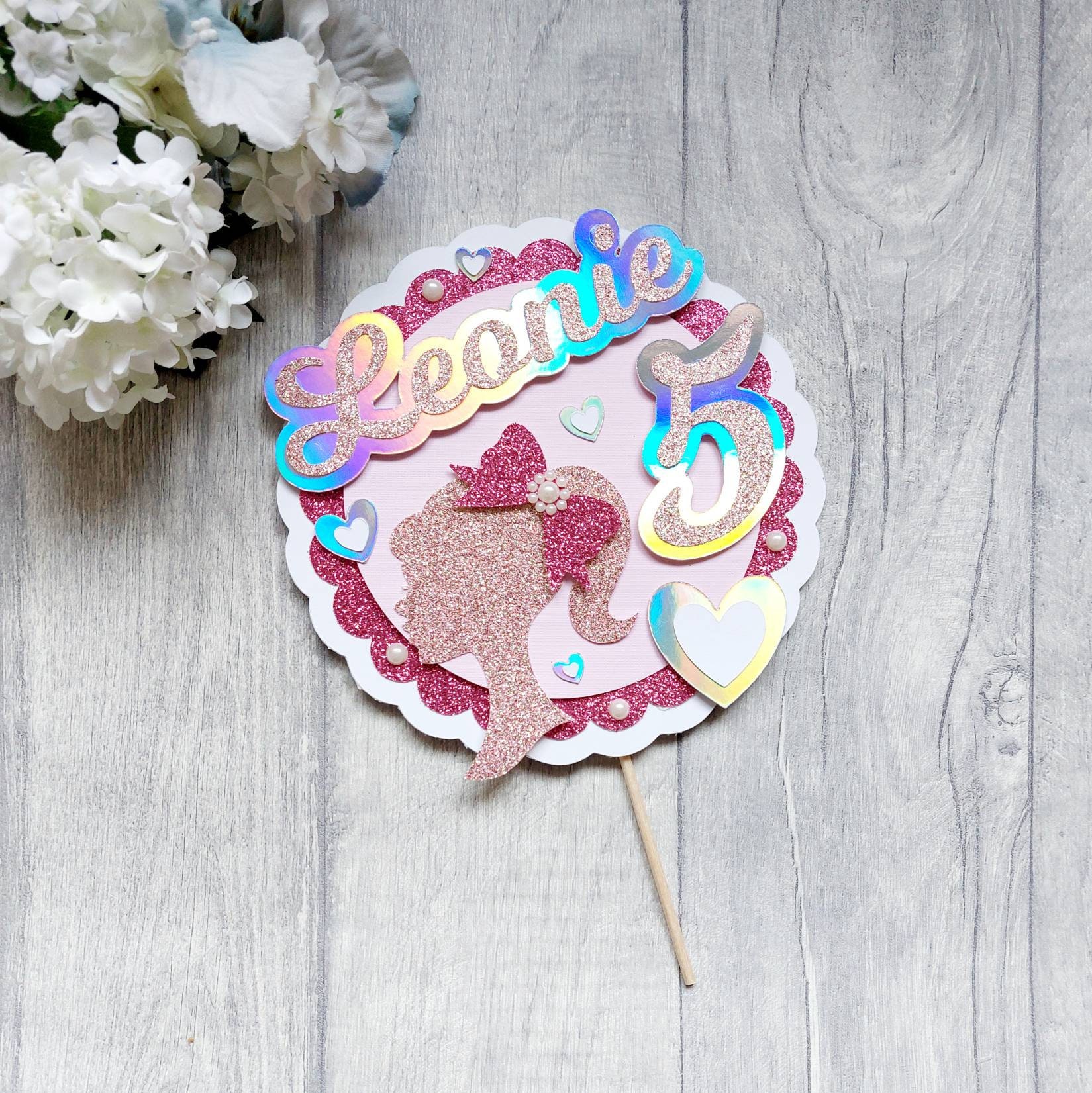 Barbie Cake Topper. Barbie Party Decor. Barbie Decorations. Cake Topper ...